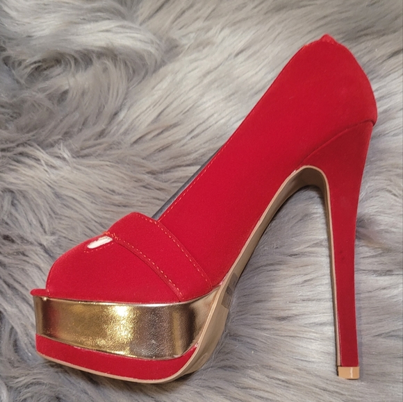 Shoes | Red Velvet High Heels | Poshmark